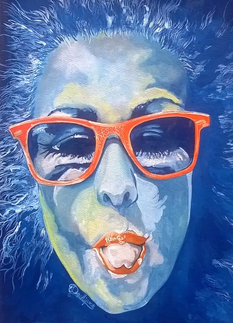 Sourire espiègle - Artiste peintre Nestor Dechipre